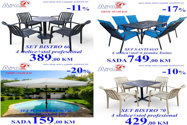 Ljetna prodajna akcija u Arox proizvodnji: Ugrabite vrhunske setove po ...